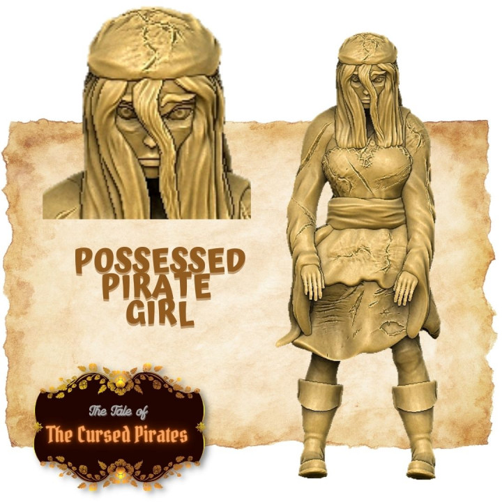 3D Printable Cursed Pirate Crew by MiniaturesCraze