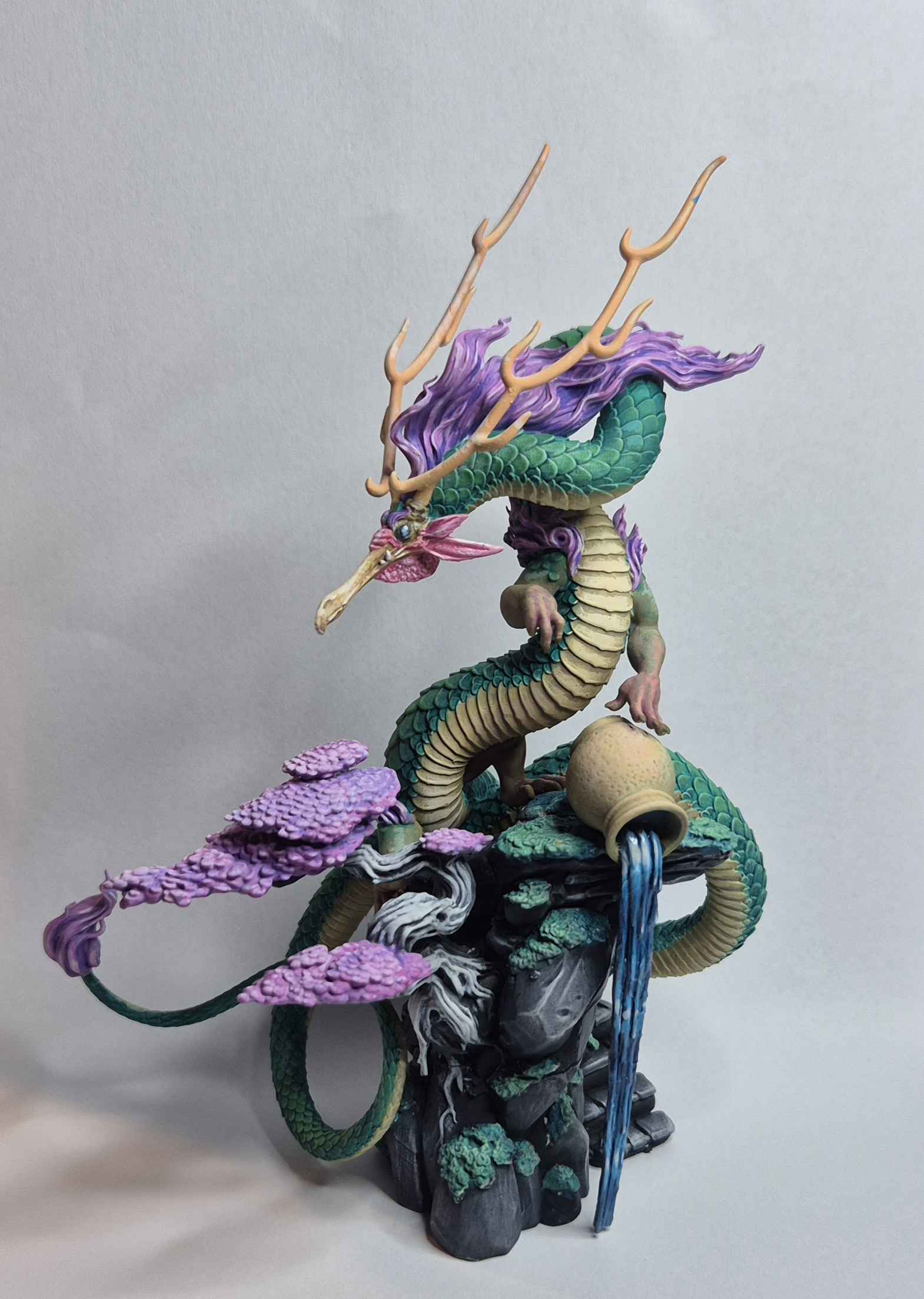 3D Printable Shenlong - Dragon of Earth with Scenic Base (Pre-Supported ...