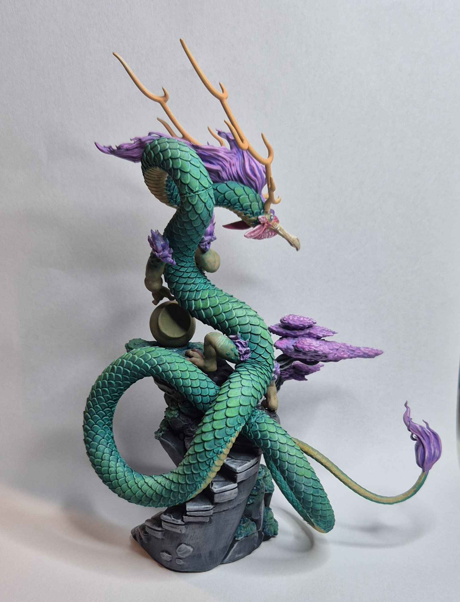 3D Printable Shenlong - Dragon of Earth with Scenic Base (Pre-Supported ...