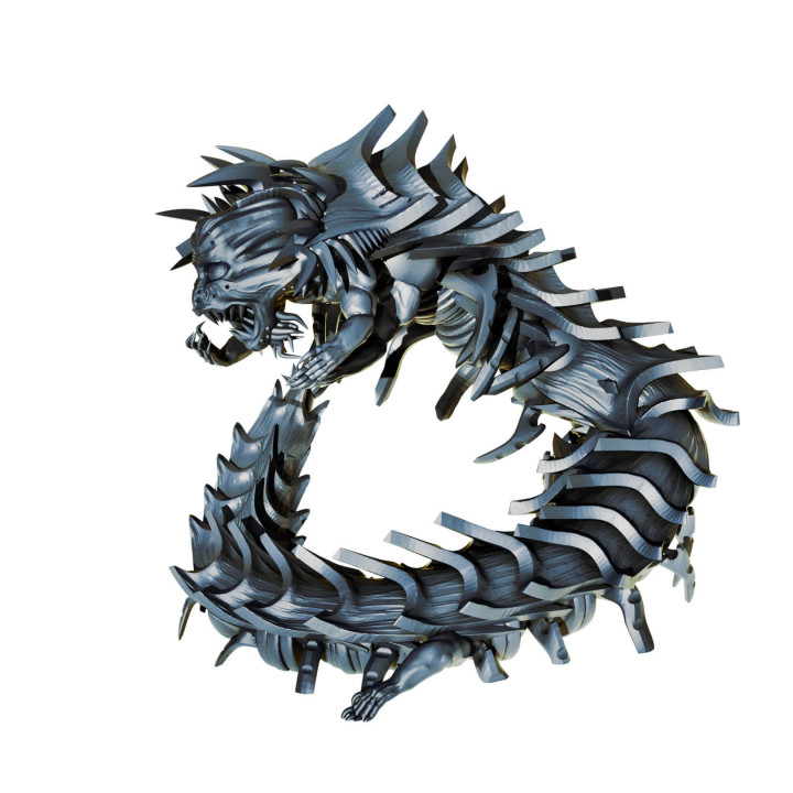 3D Printable Centipede Chaos Spawn - Demon Proxy by Lex Addams