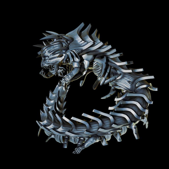 3D Printable Centipede Chaos Spawn - Demon Proxy by Lex Addams