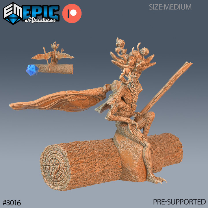 3D Printable Ancient Spore Druid Set / Humanoid Warrior / Male Nature ...