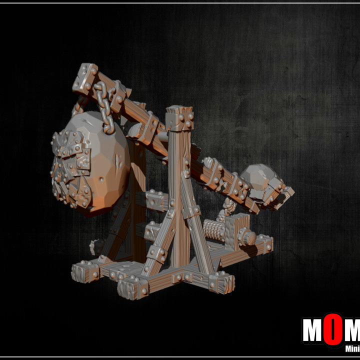 3D Printable Orc stone thrower by MOMminiatures