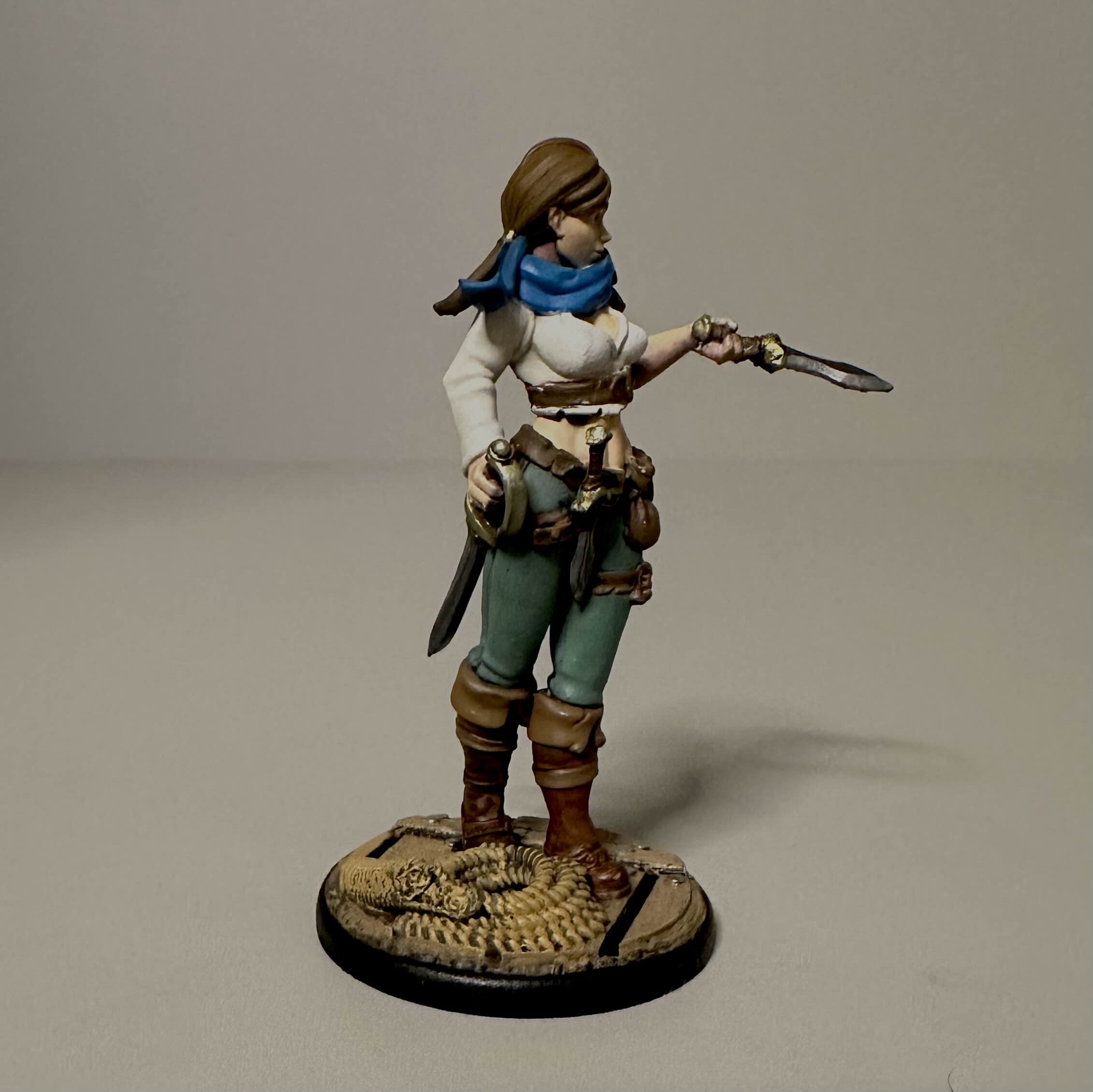3D Printable Female Bandit Dagger by Galaad Miniatures
