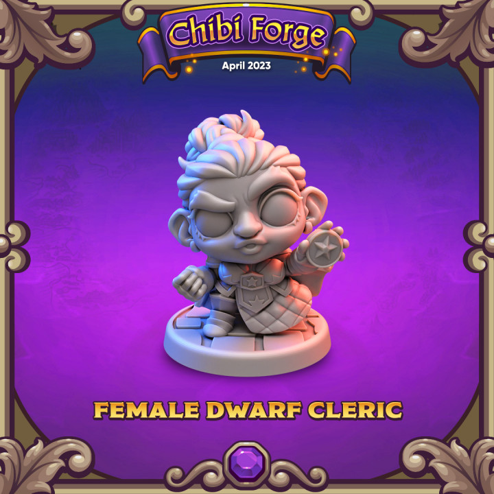 3D Printable Chibi Forge - Release 03 - April 2023 by Titan Forge Miniatures
