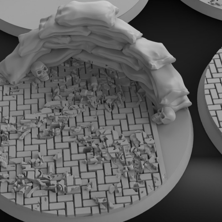 3D Printable 60mm city base by Rene Kruszinski