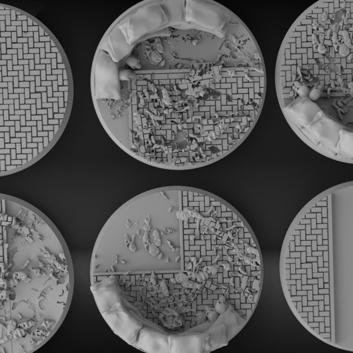 3D Printable 60mm city base by Rene Kruszinski