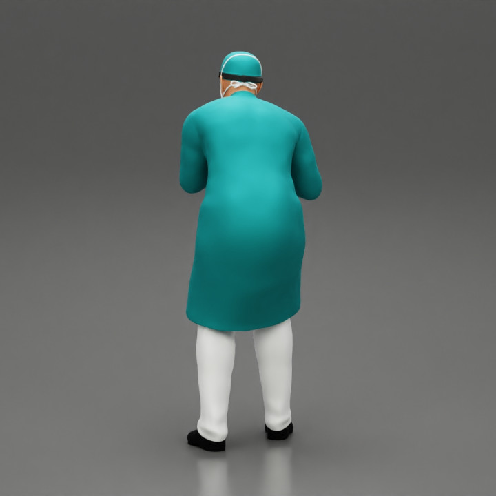 3D Printable Surgeon doctor sitting in Hospital by 3DGeschaft ...