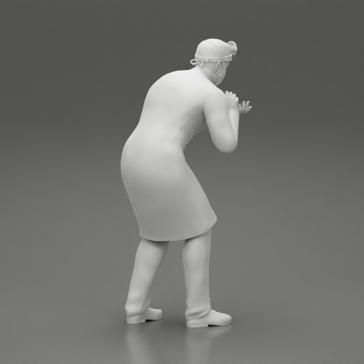 3D Printable Surgeon doctor sitting in Hospital by 3DGeschaft ...