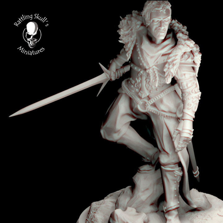 3D Printable Knight by Rattling Skull's Miniatures