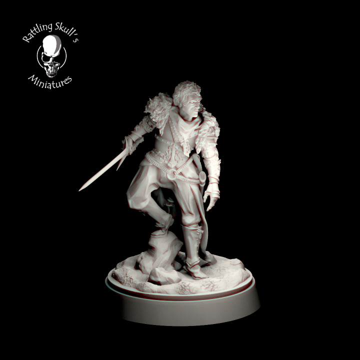3D Printable Knight by Rattling Skull's Miniatures