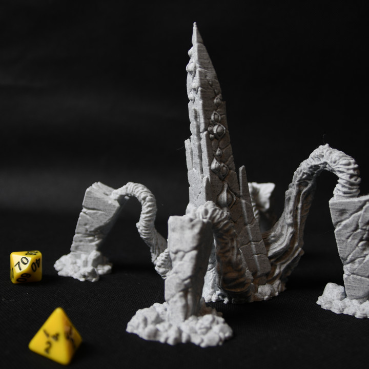 3D Printable Cursed Obelisk Rock by AdamantForm