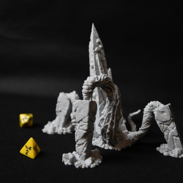 3D Printable Cursed Obelisk Rock by AdamantForm
