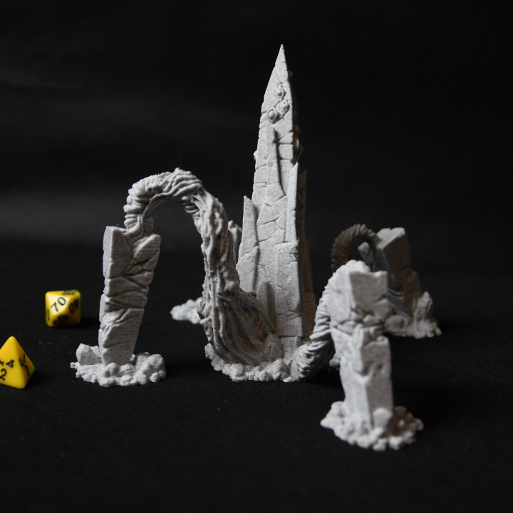 3D Printable Cursed Obelisk Rock by AdamantForm