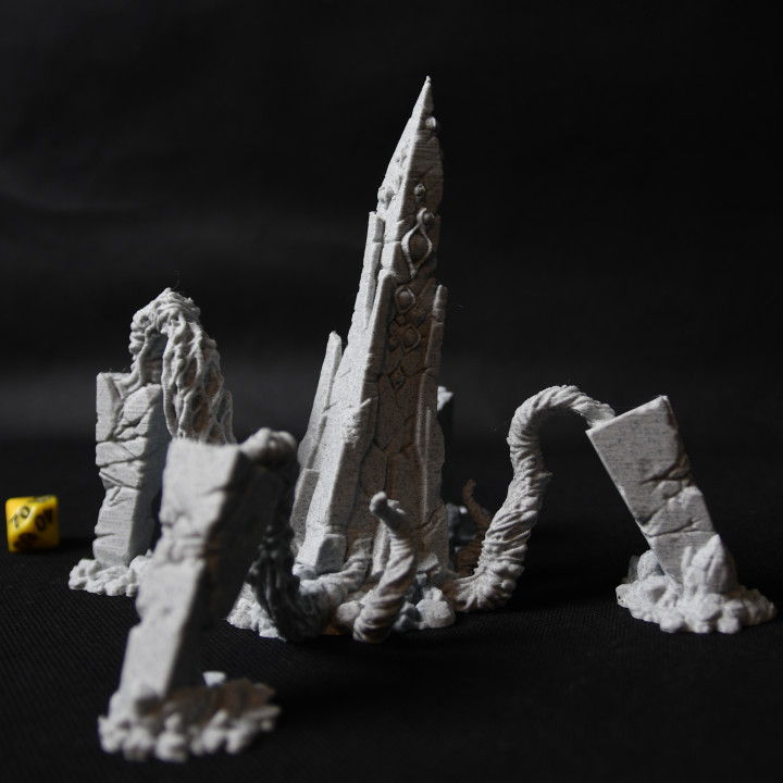 3D Printable Cursed Obelisk Rock by AdamantForm