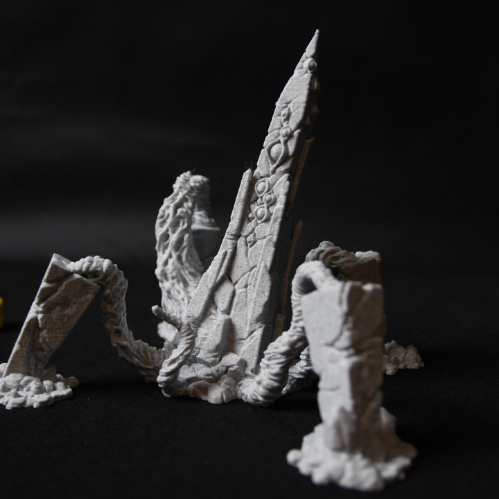 3D Printable Cursed Obelisk Rock by AdamantForm