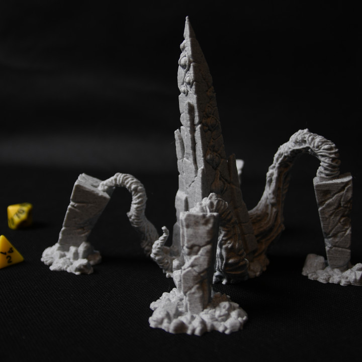 3D Printable Cursed Obelisk Rock by AdamantForm