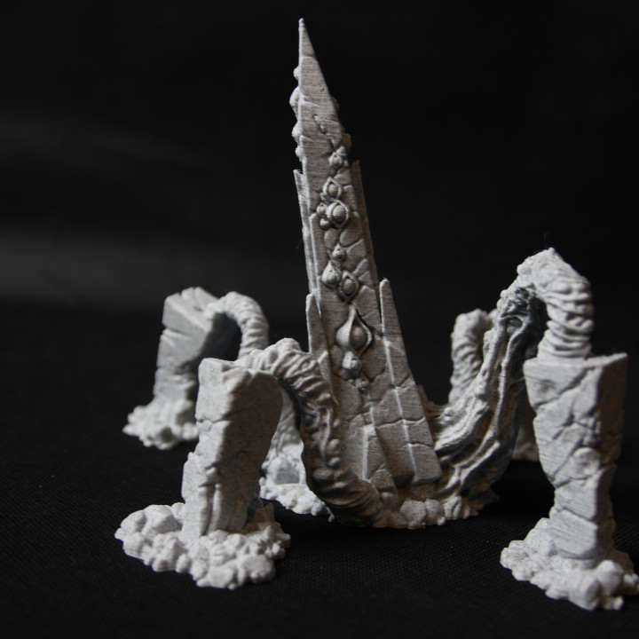 3D Printable Cursed Obelisk Rock by AdamantForm