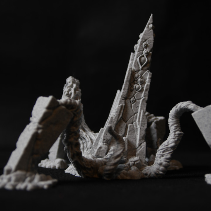 3D Printable Cursed Obelisk Rock by AdamantForm