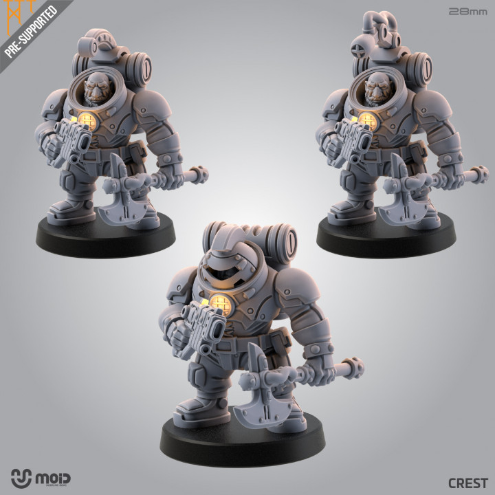 3D Printable Nidalev Union Dwarfs by Moid