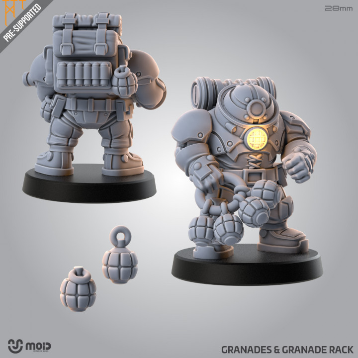 3D Printable Nidalev Union Dwarfs by Moid