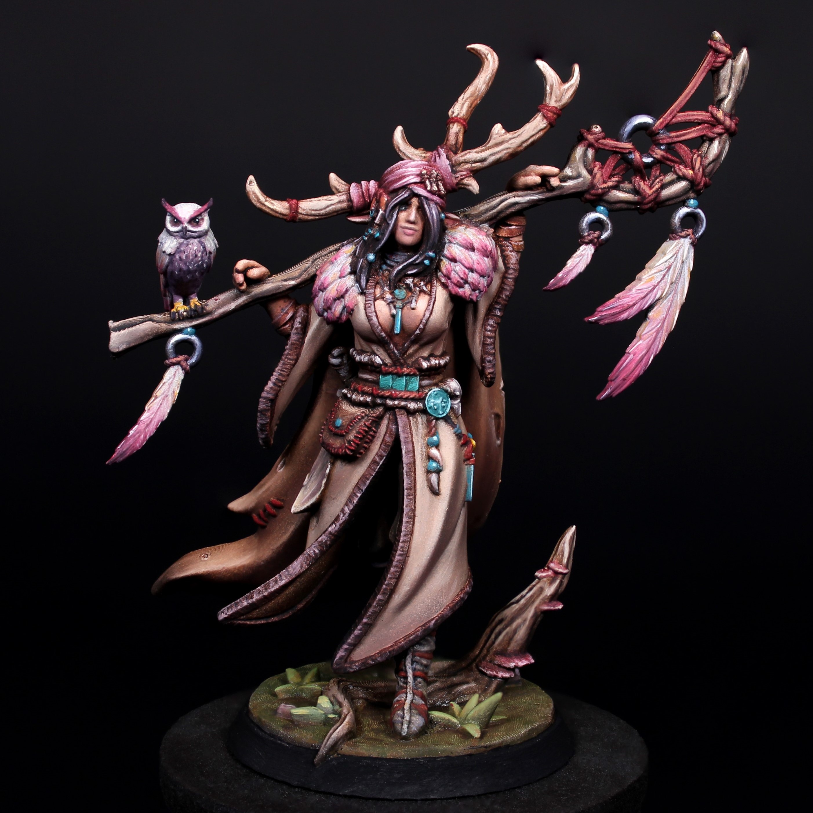 3D Printable Drelia Elf Druid by Miniatures Blueprint