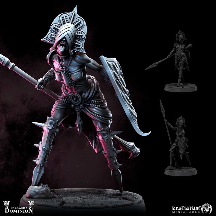 3D Printable Exalted Spears x3 | Balazar's Dominion | Chaos Warrior by ...