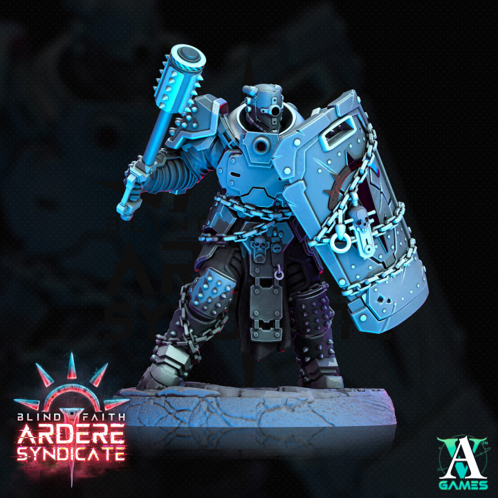 3D Printable Arderite Heavy Infantry by Archvillain Games