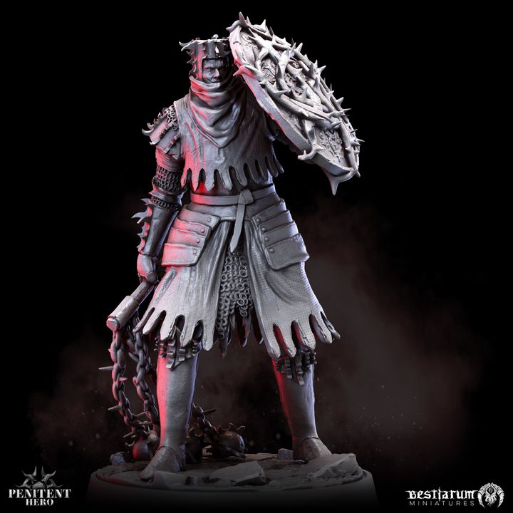 3D Printable The Knight of Thorns | Lone Heroes | Hero by Bestiarum ...