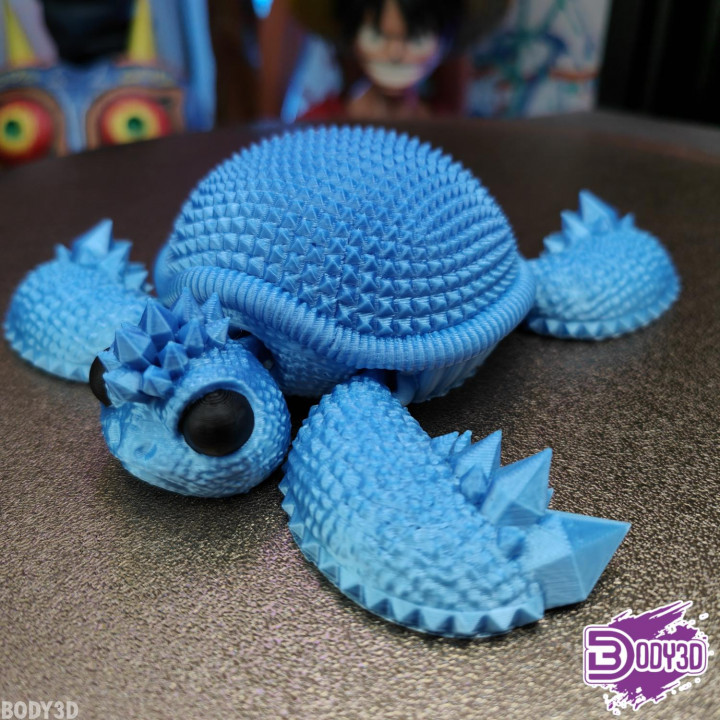 3D Printable Articulated Precious Turtles by BODY3D