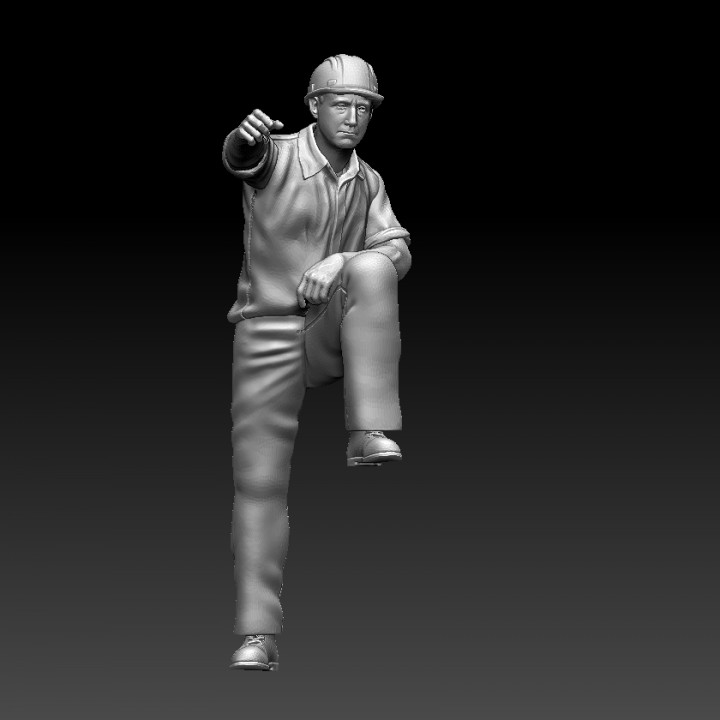 3D Printable worker by Dmitrii Tishchenkov