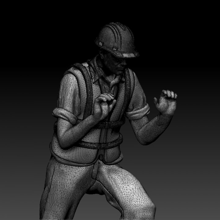 3D Printable worker by 3Dimontis