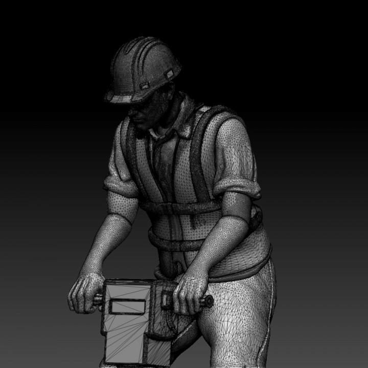 3D Printable worker by 3Dimontis