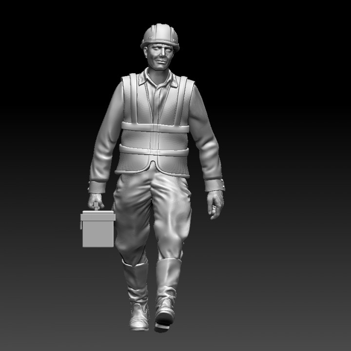 3D Printable worker by Dmitry Tishchenkov