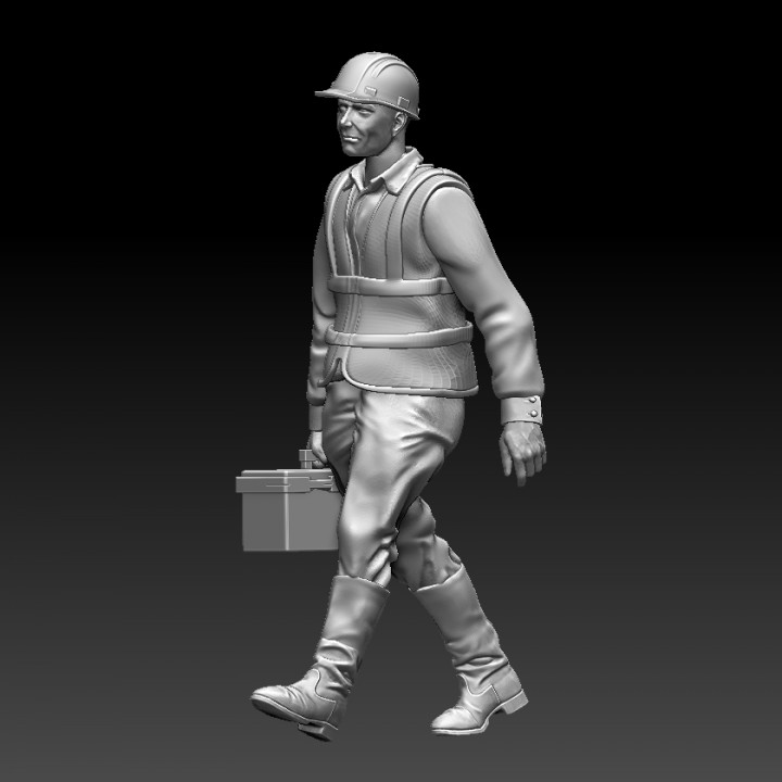 3D Printable worker by Dmitry Tishchenkov