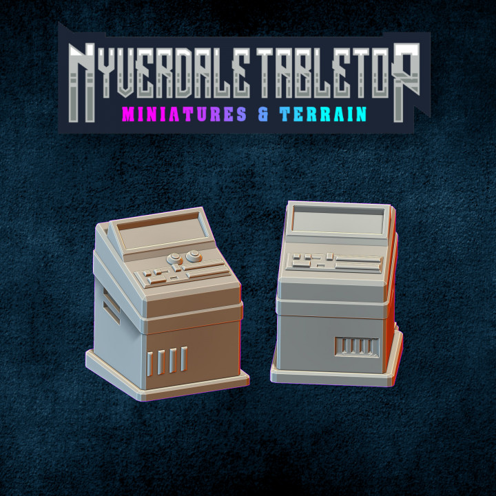 3D Printable sci-fi consoles by Nyverdale Tabletop