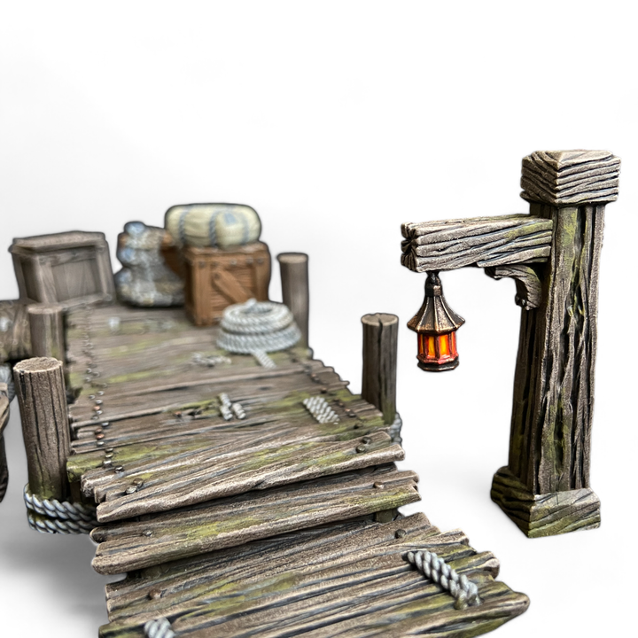 3D Printable Village Pier by Tiny Furniture