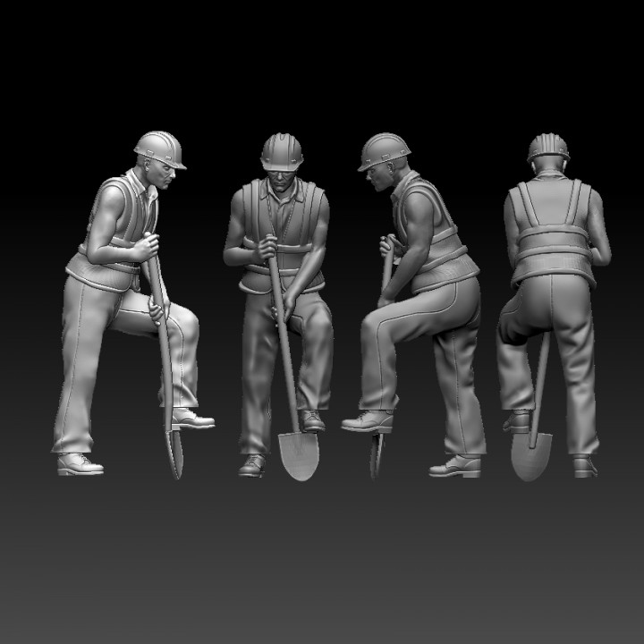3D Printable worker by 3Dimontis