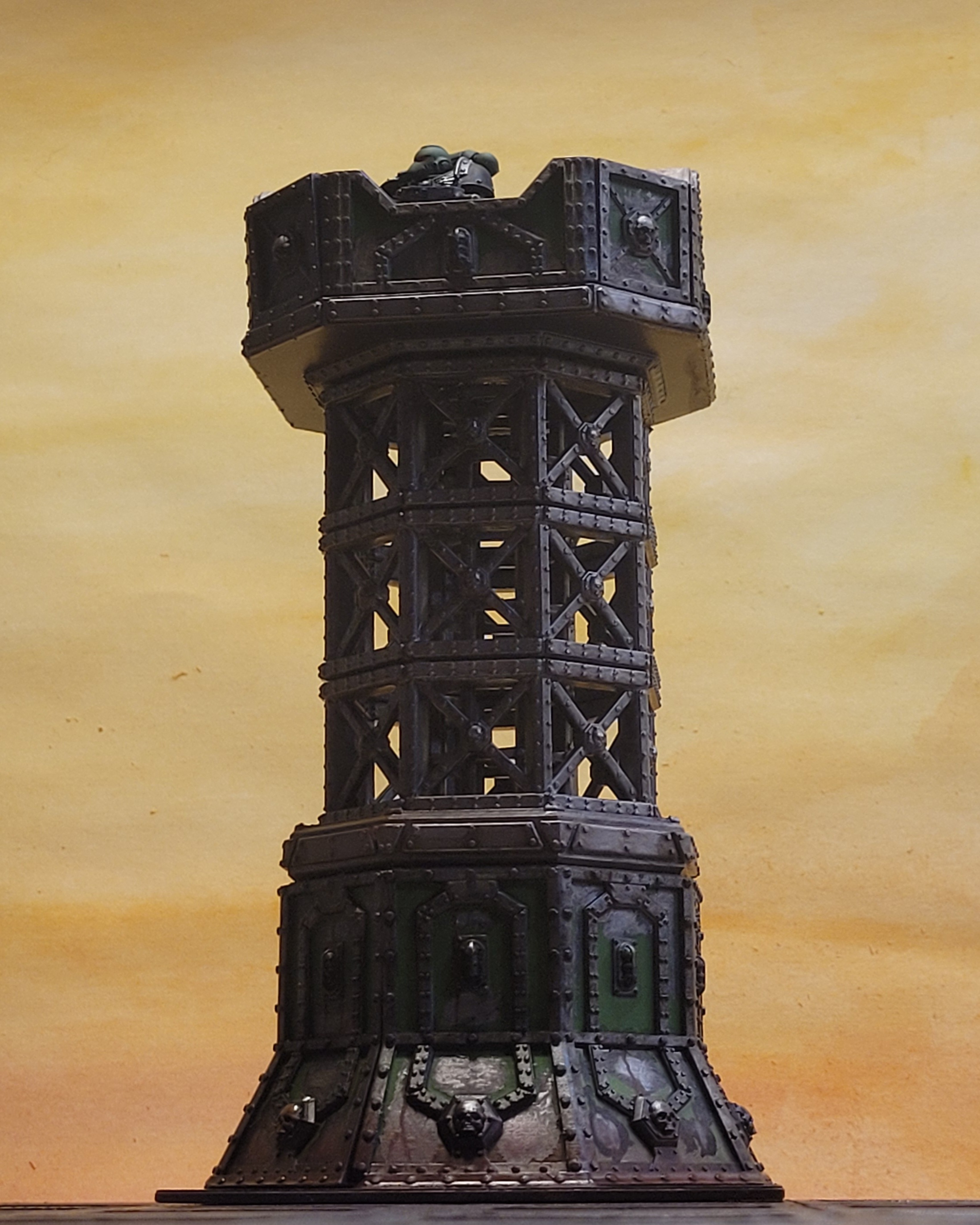 3D Printable Guard Tower - Kaledon Fortis FOB by Print Minis