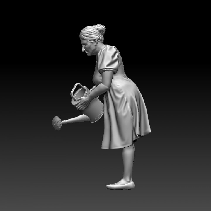 3D Printable woman worker by 3Dimontis