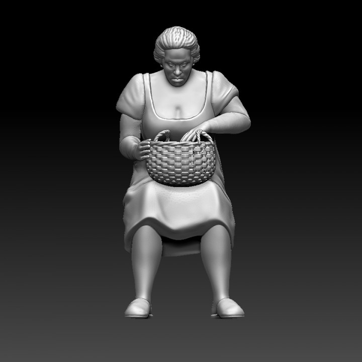 3D Printable woman worker by Dmitry Tishchenkov