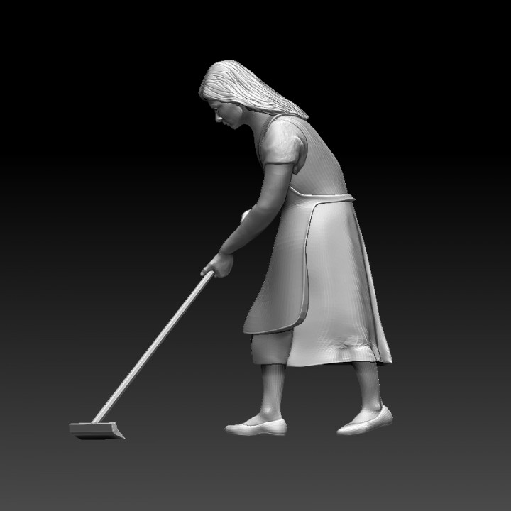 3D Printable woman worker by 3Dimontis