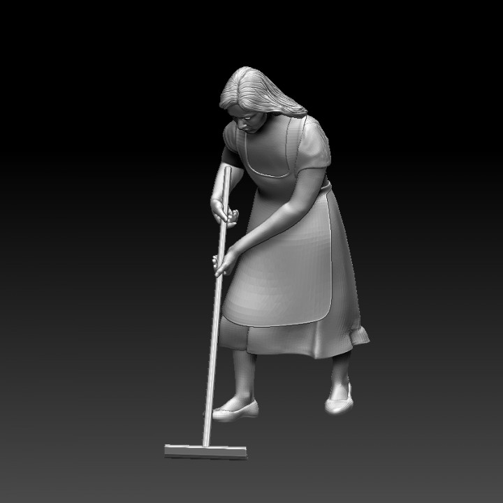 3D Printable woman worker by 3Dimontis