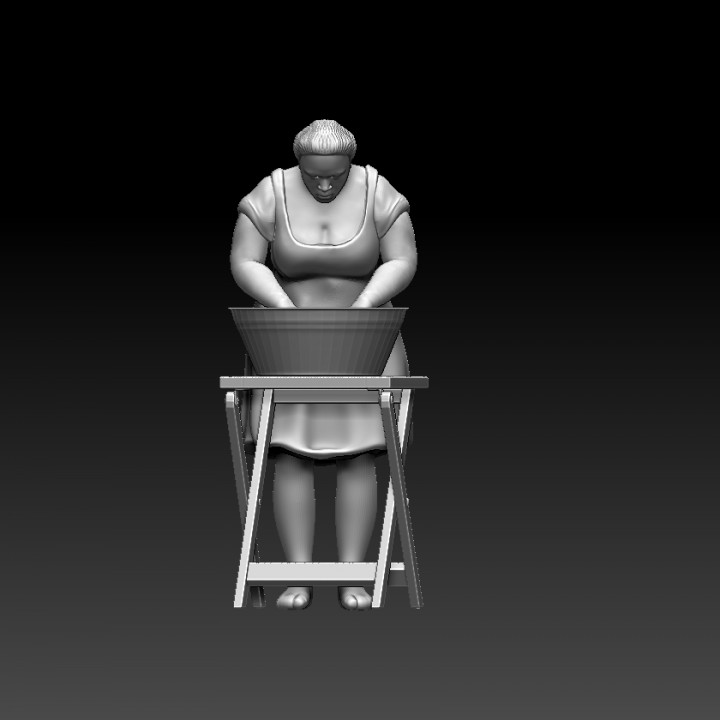 3D Printable woman worker by Tishchenkov Dmitrii