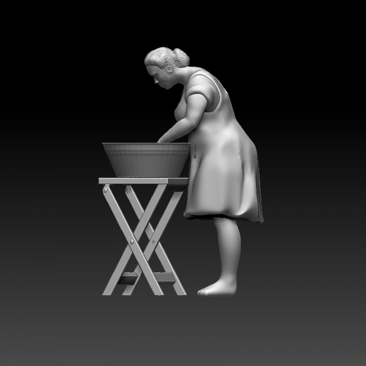 3D Printable woman worker by Tishchenkov Dmitrii