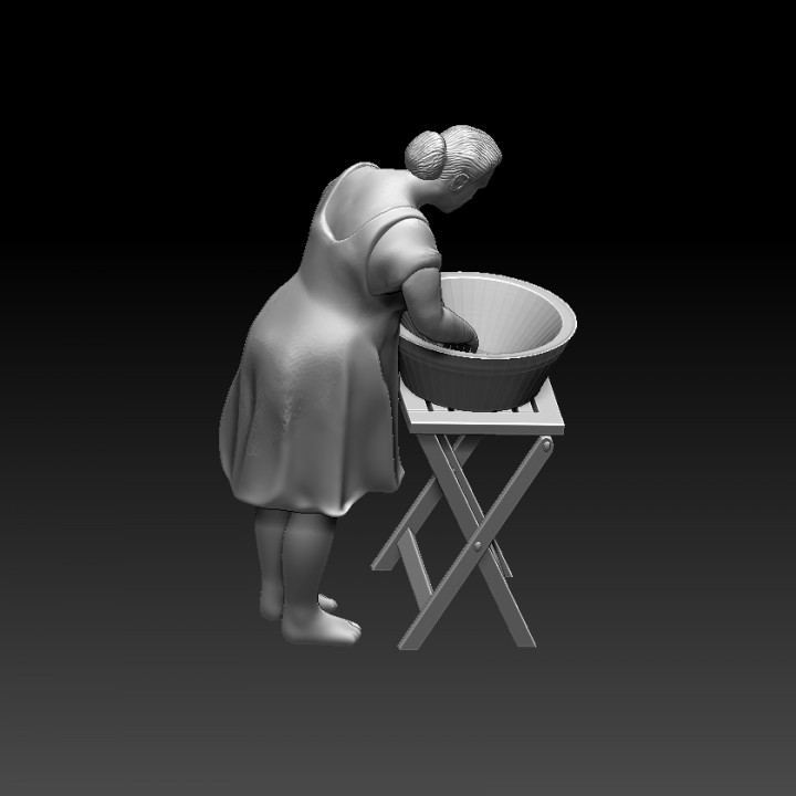 3D Printable woman worker by 3Dimontis