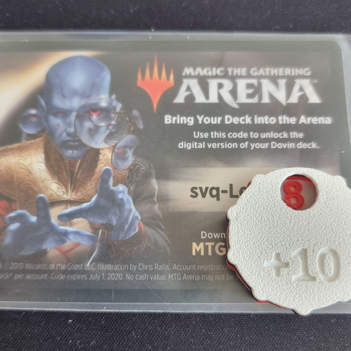 3D Printable Coin sized Counter / Tracker - Hit point by Svend Feldt