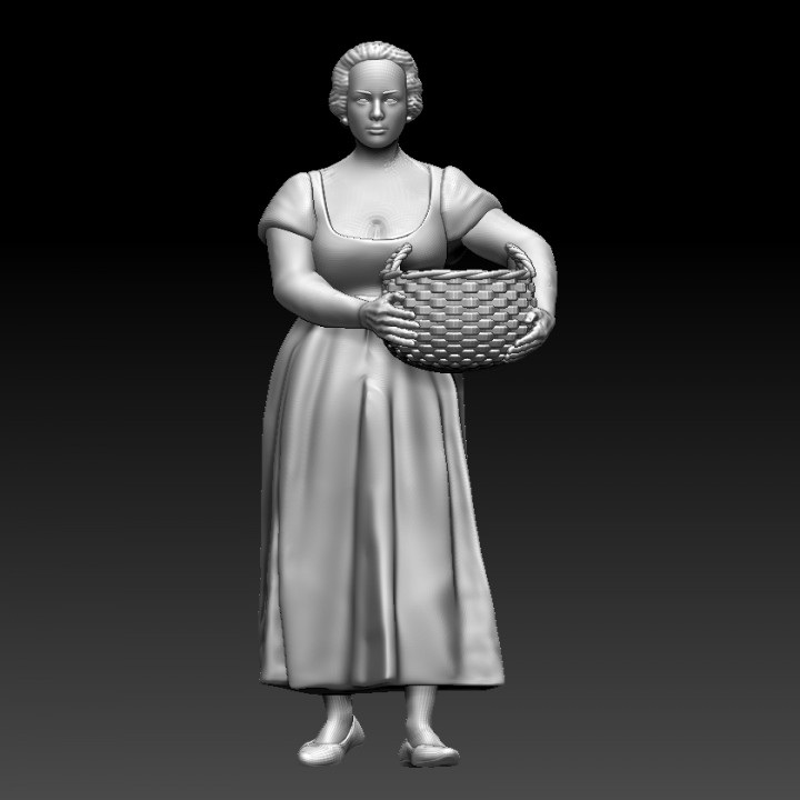 3D Printable woman worker by 3Dimontis