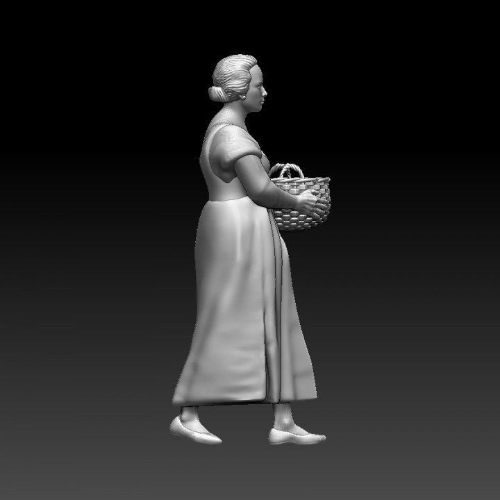 3D Printable woman worker by 3Dimontis