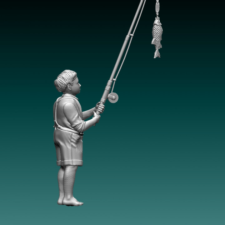 3D Printable fisherman by Dmitry Tishchenkov